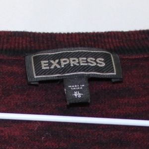 Express | Sweaters | Express Mens Vneck Logo Sweater | Poshmark